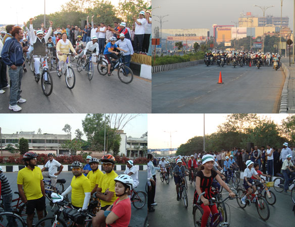 Citizens pedal bicycles for green Surat on Sunday morning | DeshGujarat